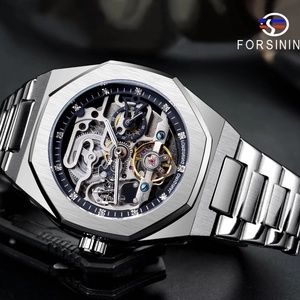 Forsining | Accessories | Mens Skeleton Mechanical Luminous Luxury ...